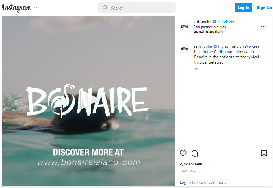 Boneiru ta bai traha huntu ku Condé Nast Traveler - EA News Aruba