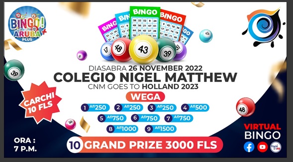 Colegio Nigel Matthew un biaha mas ta organisa e bingo di mas grandioso ...
