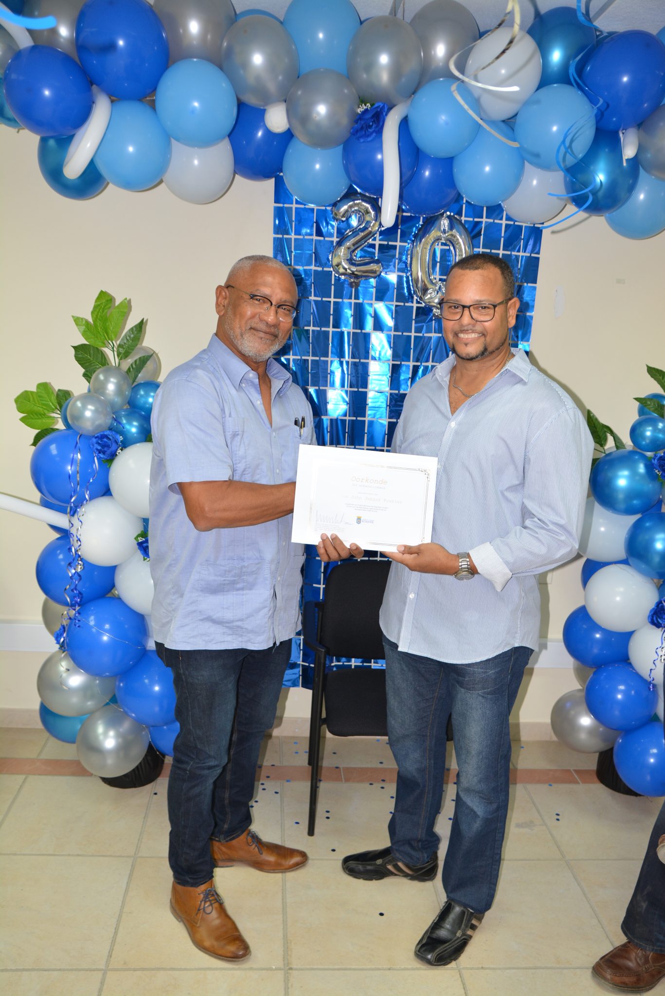 Carlos Pourier celebrates 20 years of service to the Bonaire public ...
