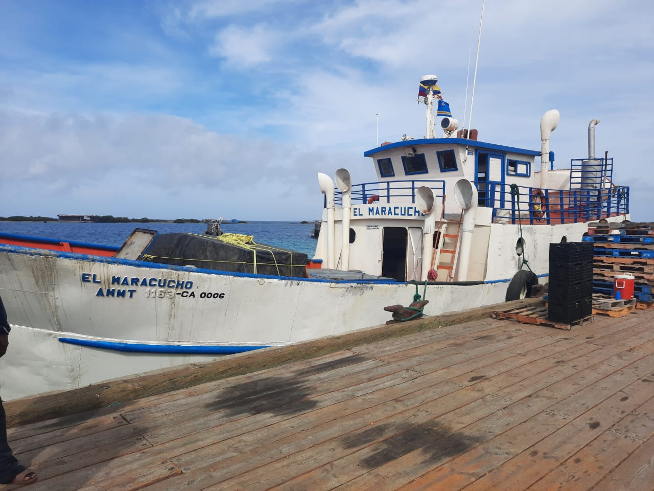 El Maracucho and Gaviota II were the first boat to dock after four and ...