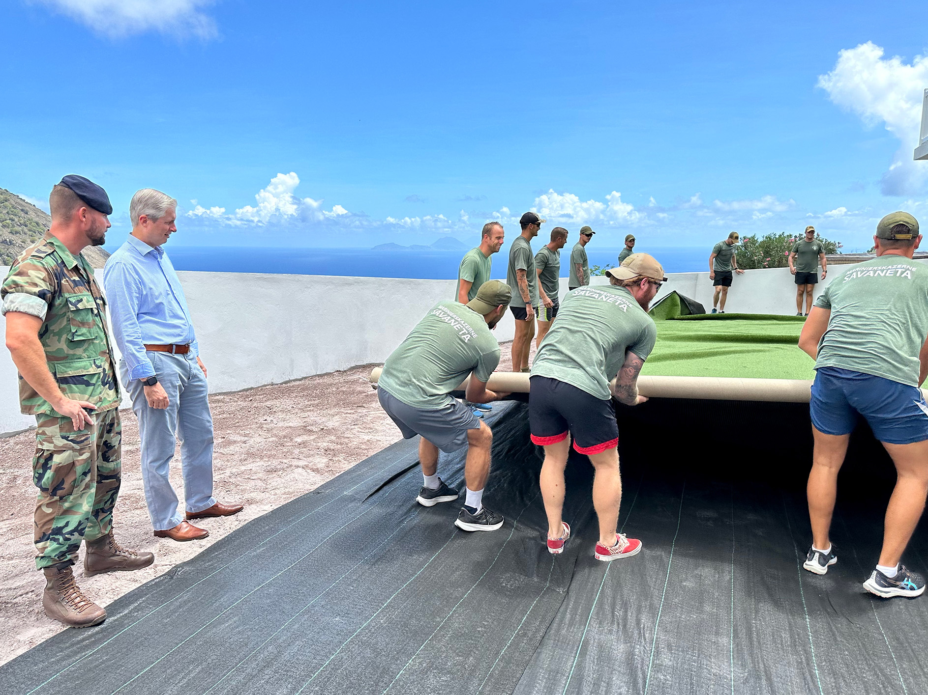 Dutch Marines visit Saba - EA News Aruba