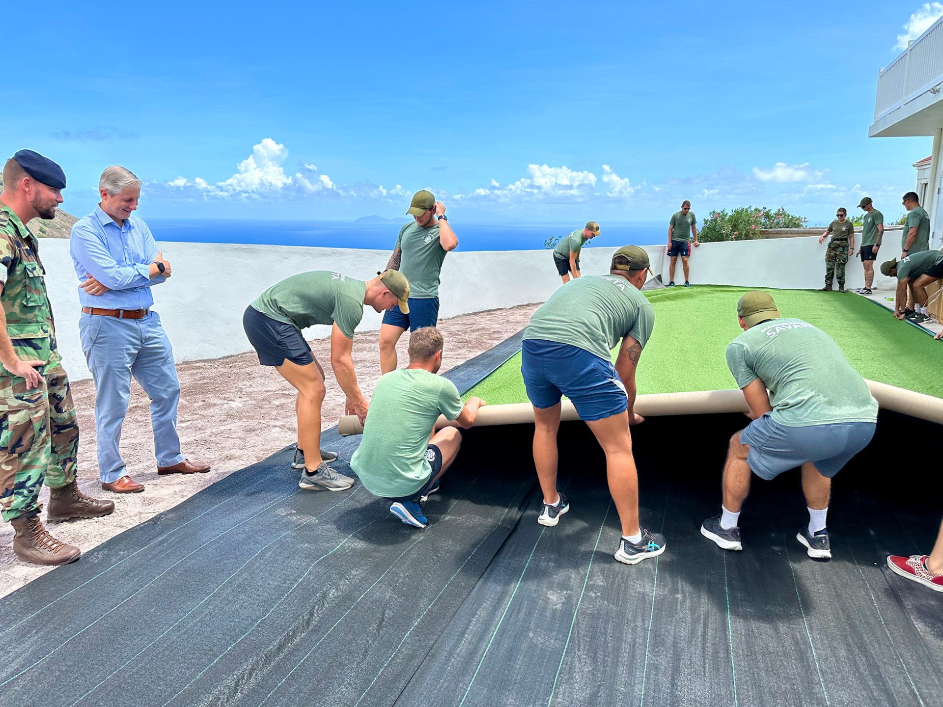 Dutch Marines visit Saba - EA News Aruba