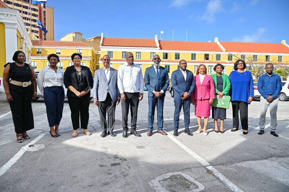 Prime Minister Gilmar Pisas raised the SDG flag at Fort amsterdam in ...