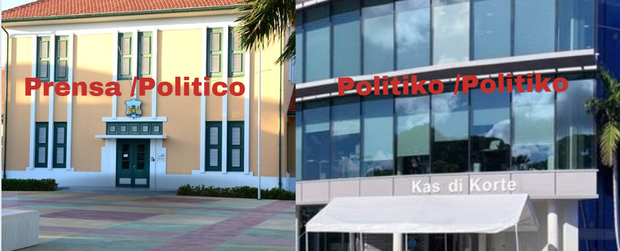 Tanto na Aruba y Curaçao dos caso interesante entre Prensa cu Politico ...