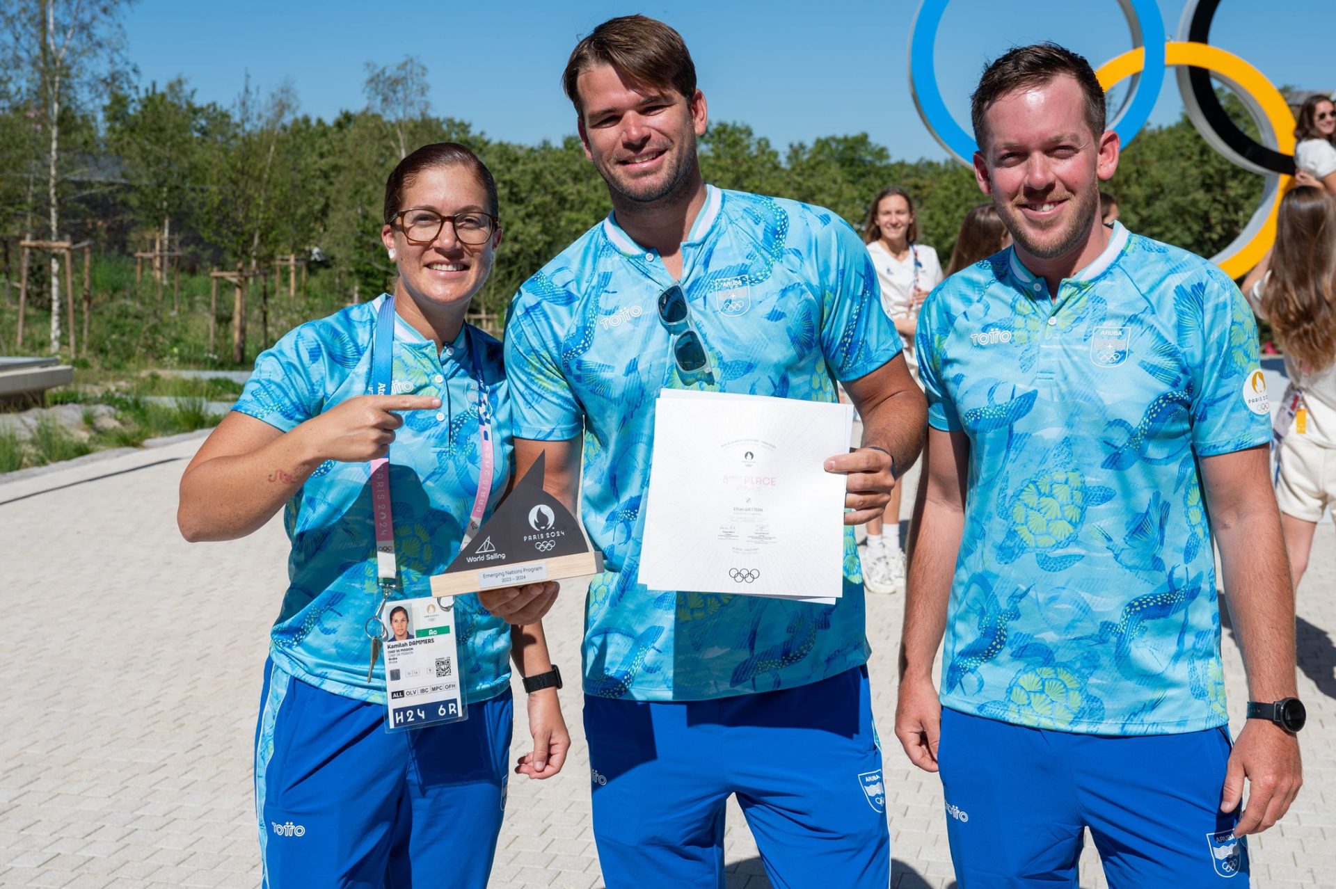 Aruba a ricibi prome Diploma Olimpico door di atleta Ethan Westera den ...