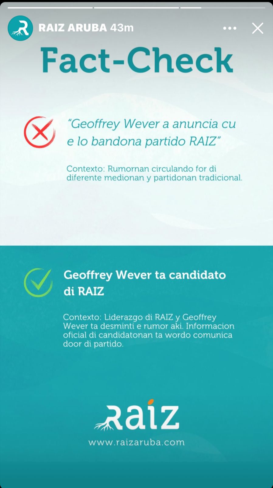 Despues di a nenga awe EAnews ta haya rason “ Geoffrey Wever ta bandona ...