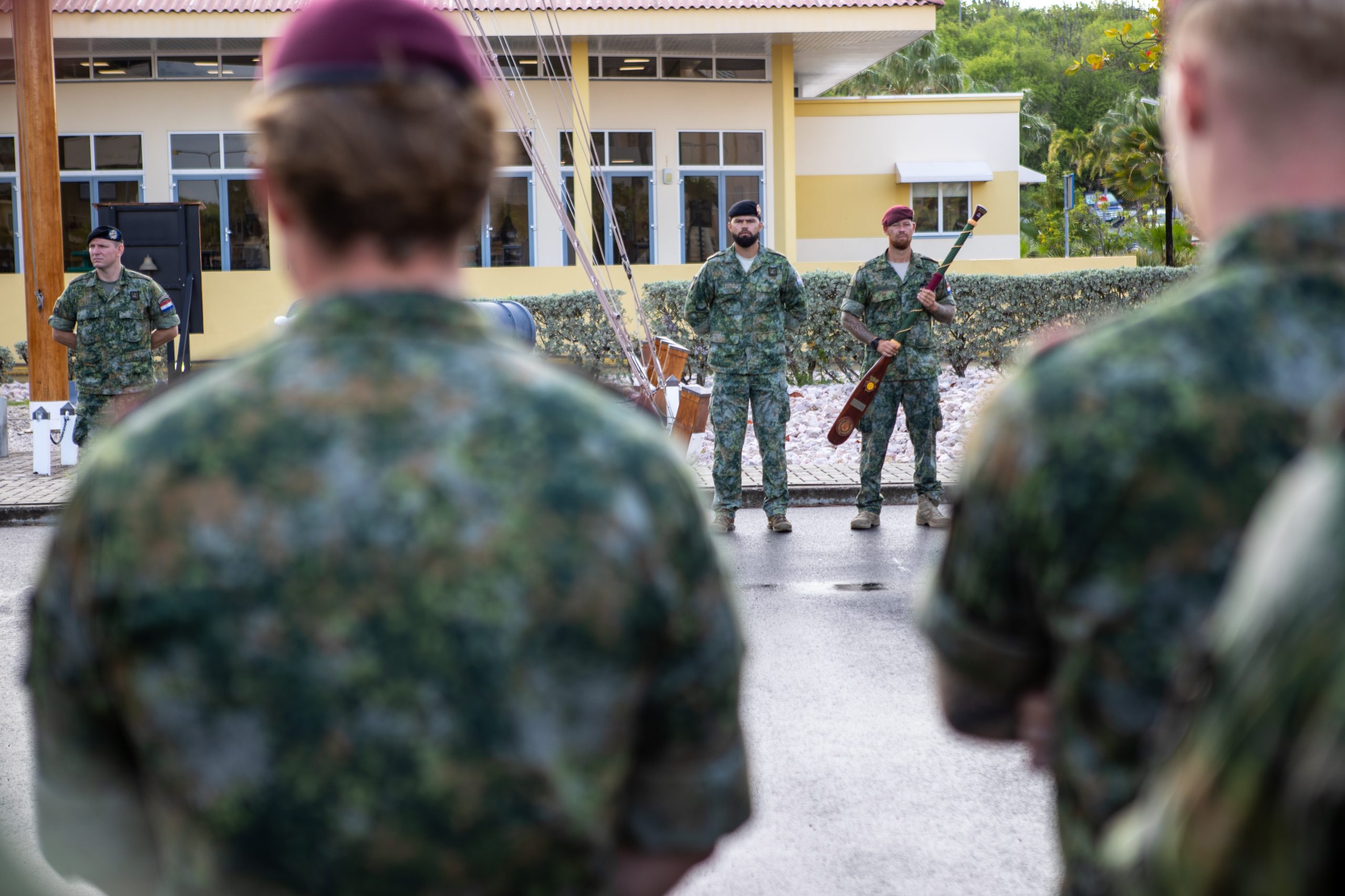 Land Force Company of Defense in the Caribbean rotates - EA News Aruba